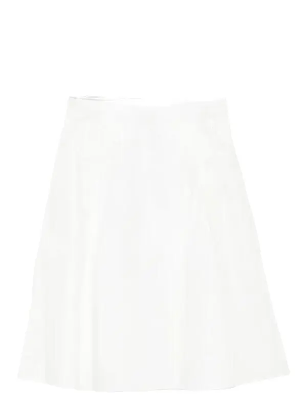 Paloma Wool Pleated Midi Skirt With Patch Pockets - Neutrals