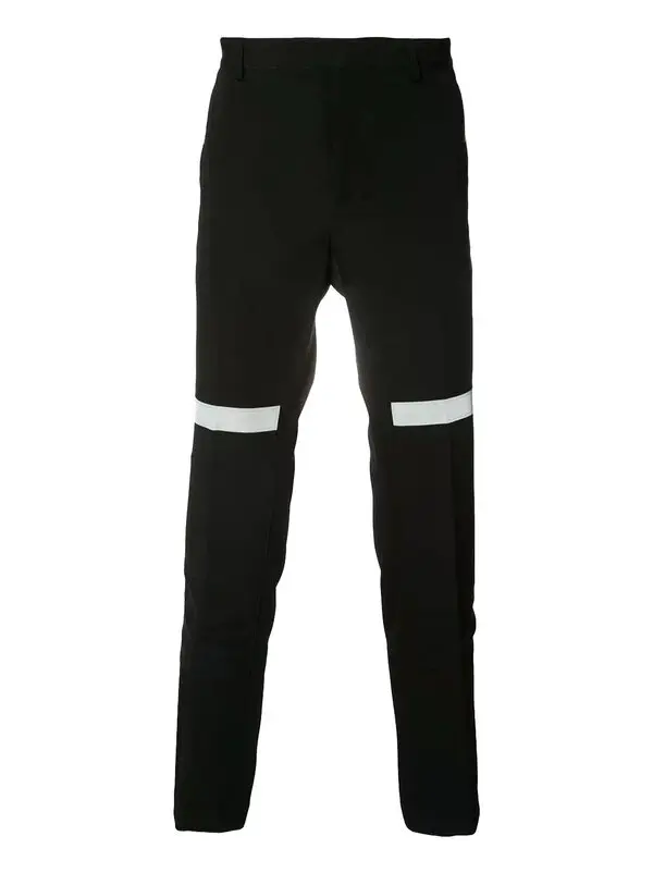 LANVIN Contrast Detail Tailored Trousers - Black