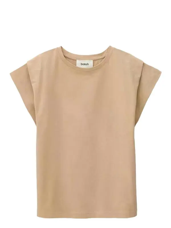 Ba&sh Padded Shoulder T-shirt - Neutrals