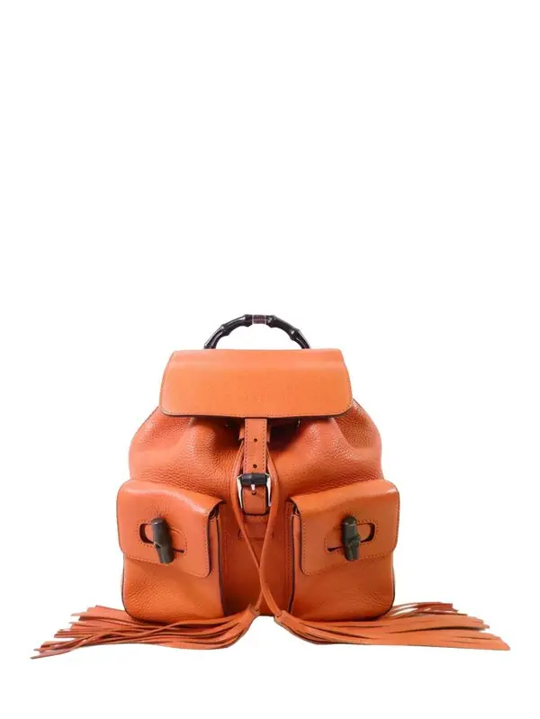 Gucci Bamboo Backpack - Orange