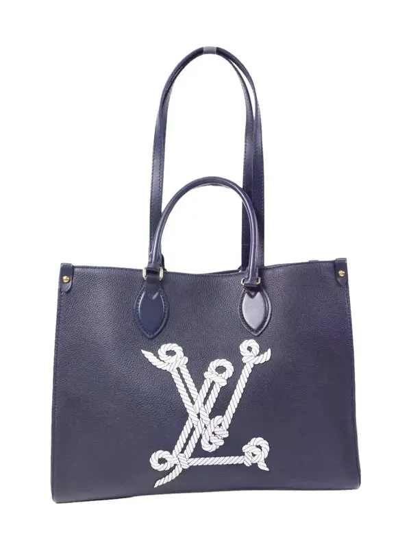 LOUIS VUITTON On The Go Rope-motif Tote Bag - Blue