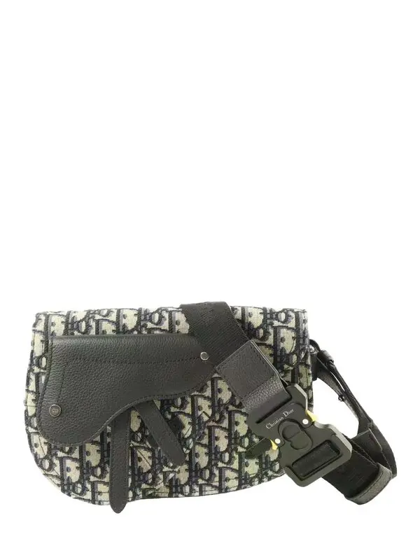 Dior Saddle Canvas Crossbody Bag - Blue