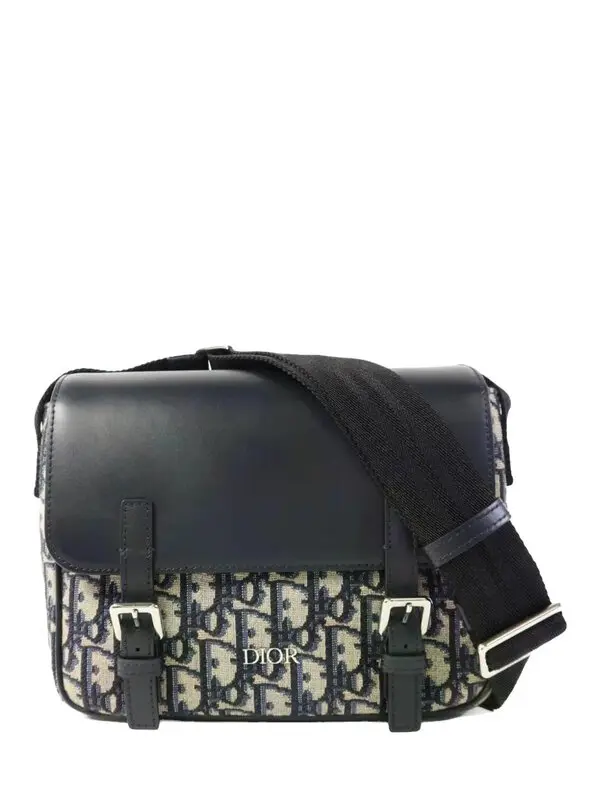 Dior Oblique Canvas Messenger Bag - Blue