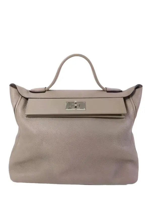 Hermès 35cm 24/24 Togo Leather Tote Bag - Neutrals