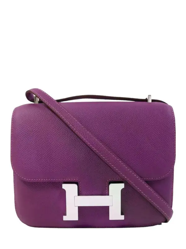 Hermès Mini Constance Epsom-leather Bag - Purple