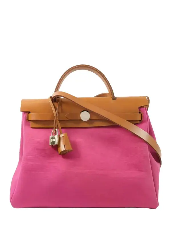 Hermès Herbag Zip Shoulder Bag - Pink