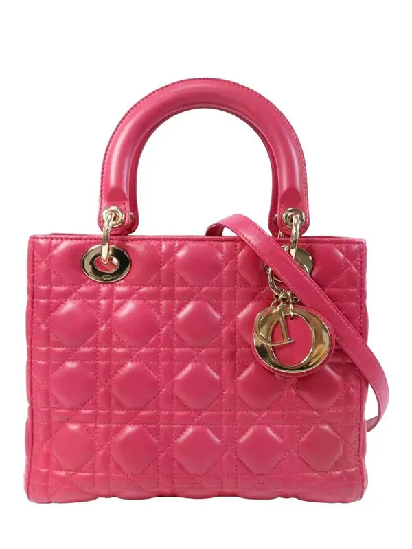 Dior Lady Medium Handbag - Pink