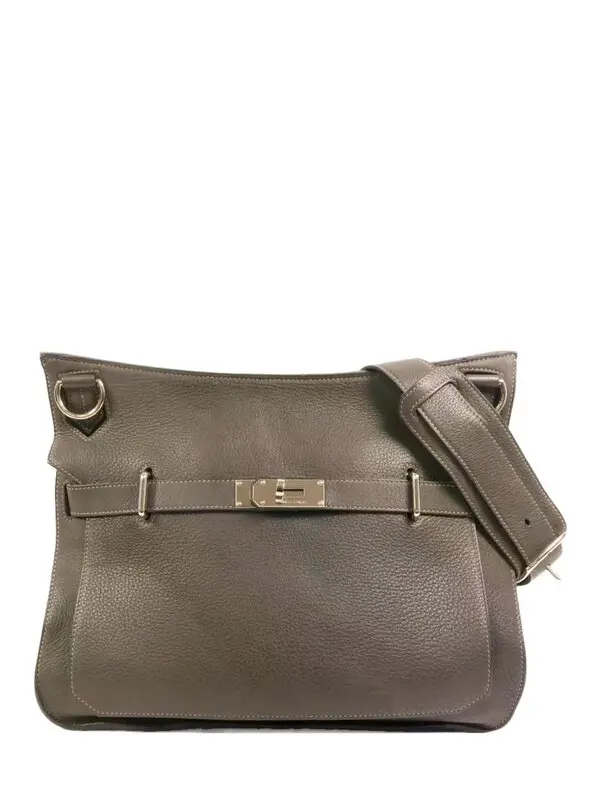 Hermès Jypsiere Togo-leather Shoulder Bag - Grey