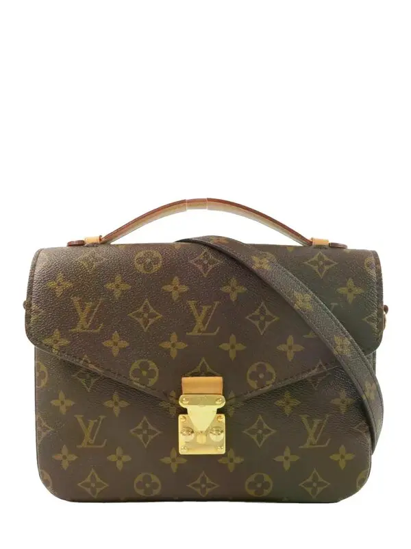 LOUIS VUITTON Monogram Pochette Metis Cross Body Bag - Brown