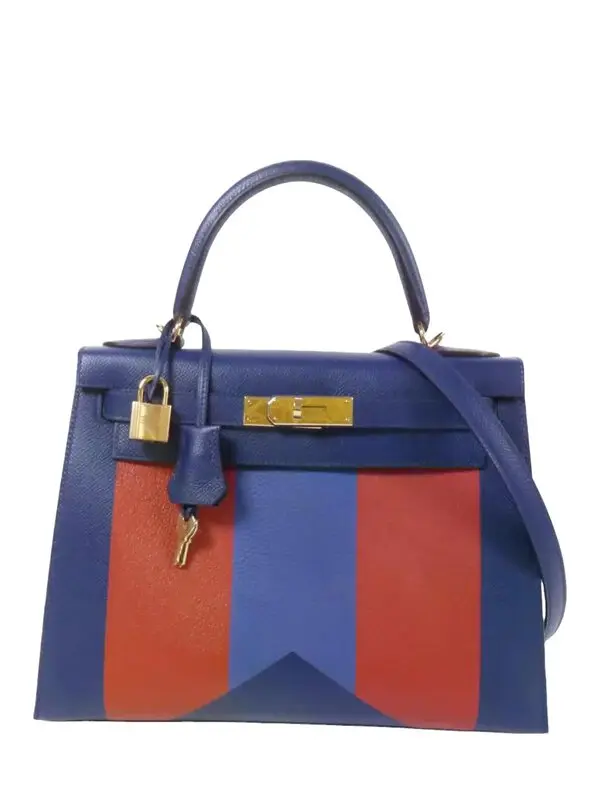 Hermès 2022 Kelly 28 Tote Bag - Blue