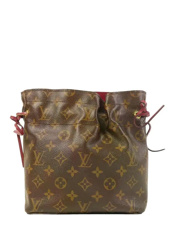 LOUIS VUITTON Monogram Canvas Noe Pouch Bucket Bag - Brown