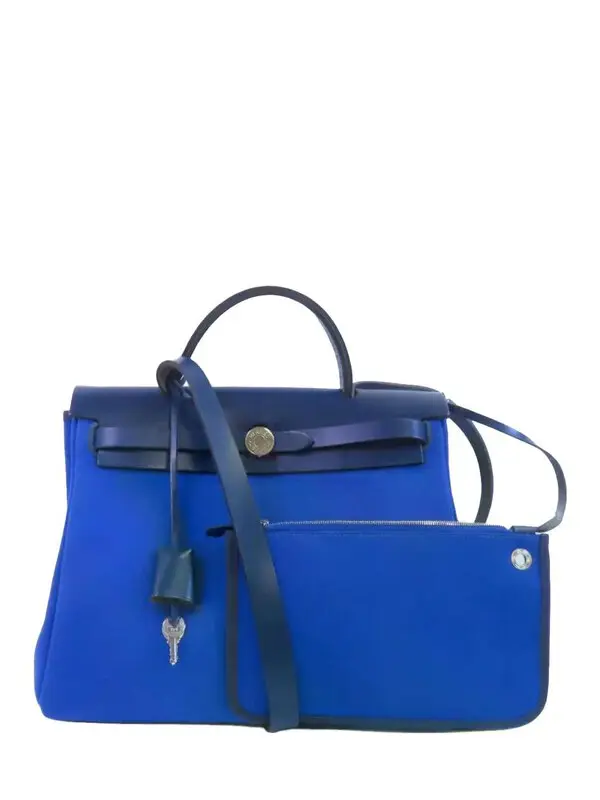 Hermès Herbag Pm Two-way Handbag - Blue