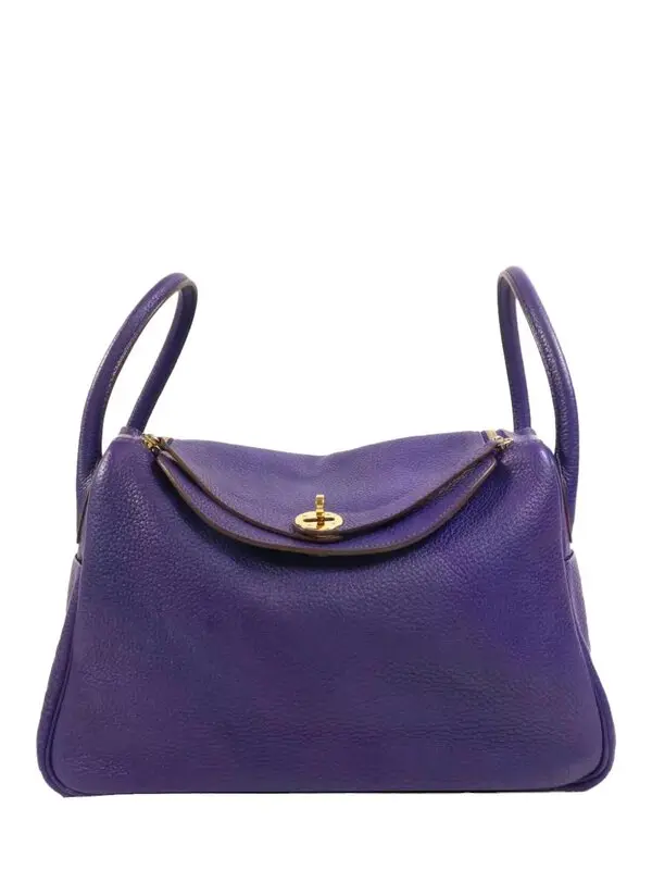 Hermès 2011 30 Lindy 2 Way Togo Leather Satchel - Purple