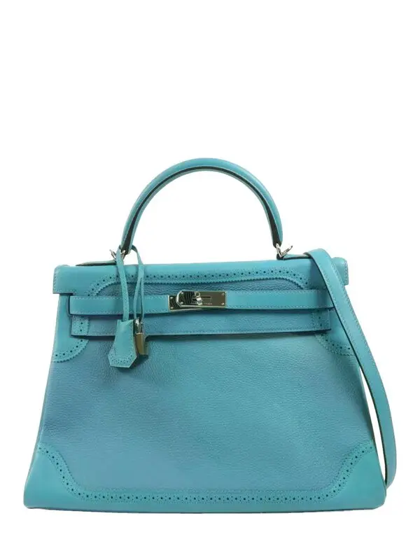 Hermès Kelly Ghillies Tote - Blue