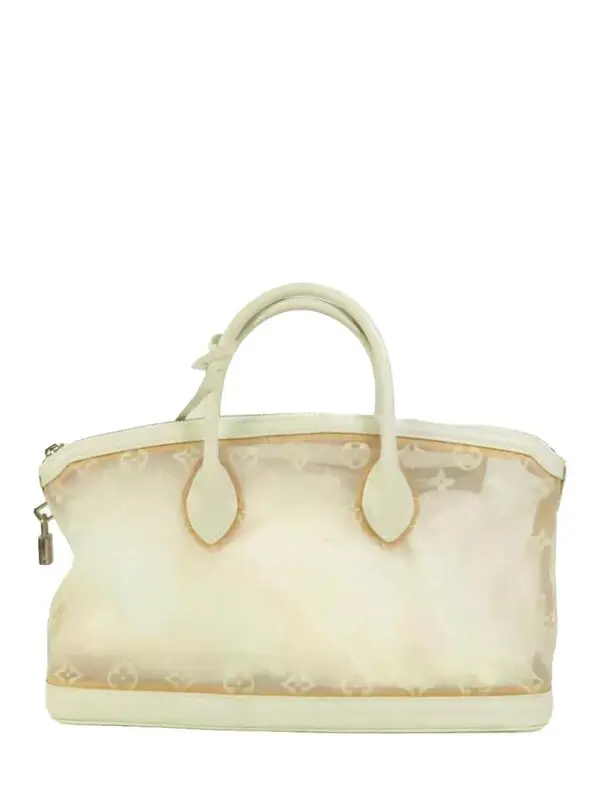 LOUIS VUITTON Lockit East West Tote Bag - White