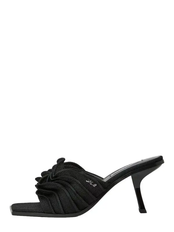 Karl Lagerfeld Karmel Hessian Sandals - Black