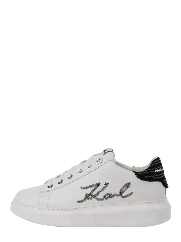 Karl Lagerfeld Kapri Bouclé Sneakers - White