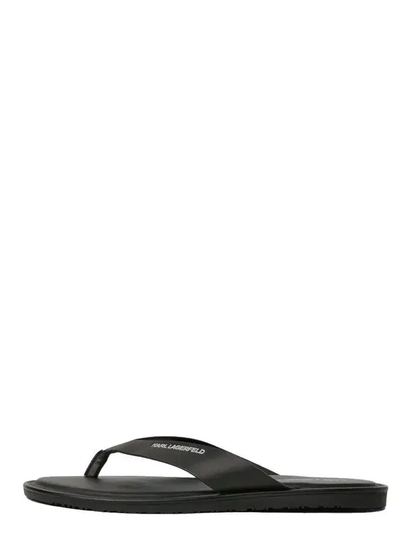 Karl Lagerfeld Kastor Iv Thong Slides - Black