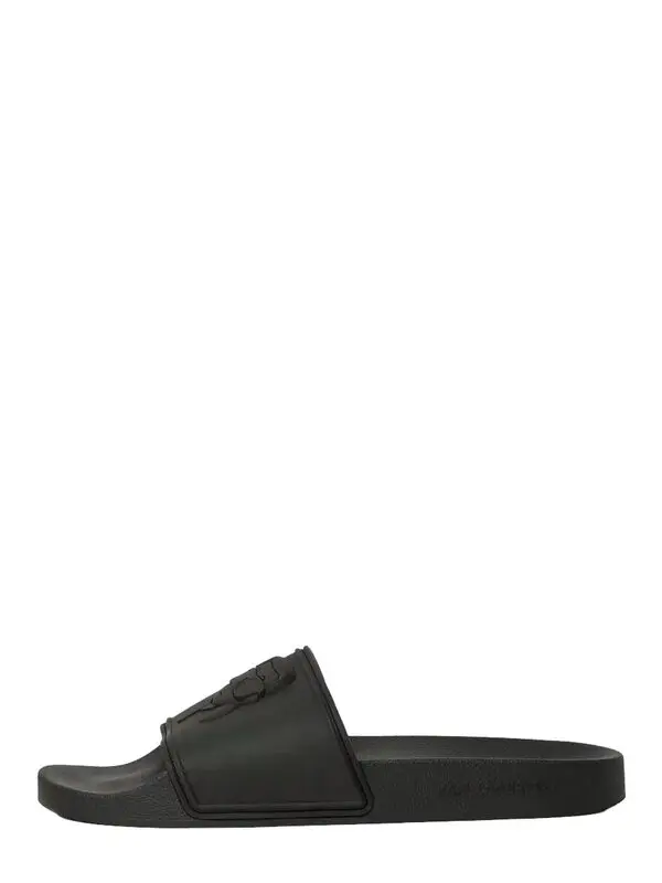 Karl Lagerfeld Kondo Ii Ikon Relief Slides - Black