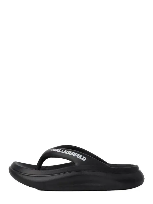Karl Lagerfeld Skoona Ii Flip Flops - Black