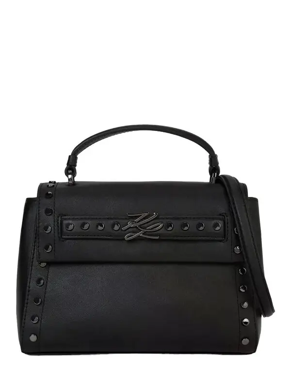 Karl Lagerfeld K/autograph Stud-embellished Tote Bag - Black