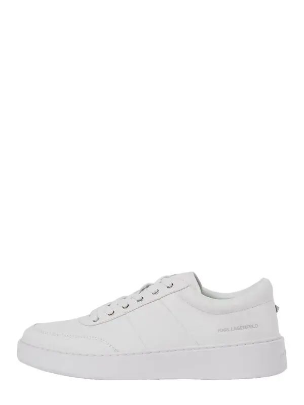Karl Lagerfeld Flint Studded Lace-up Sneakers - White