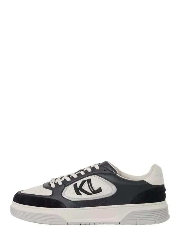 Karl Lagerfeld Logo Detail Platform Sneakers - Blue