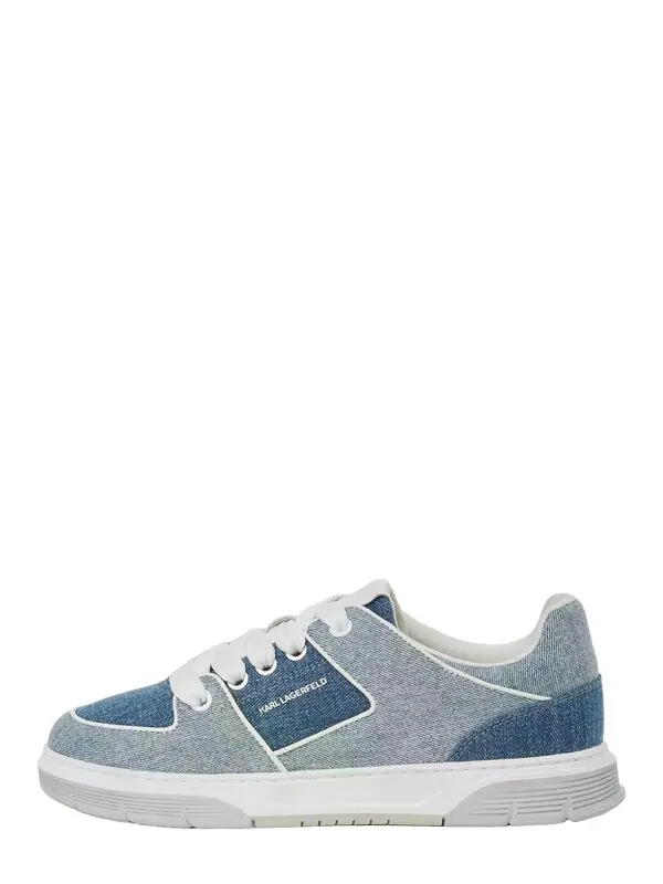Karl Lagerfeld Kourtney Denim Panelled Sneakers - Blue