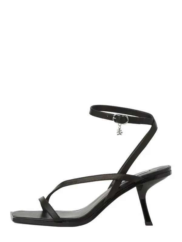Karl Lagerfeld Karmel Stiletto Heel Sandals - Black