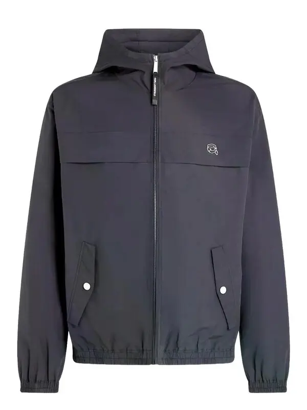 Karl Lagerfeld Ikon Hooded Jacket - Black