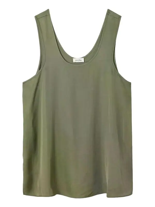 American Vintage Scoop Neck Sleeveless Tank Top - Green