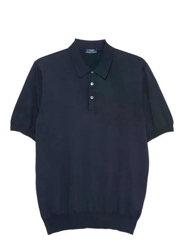BARBA NAPOLI Short-sleeve Polo Shirt - Blue