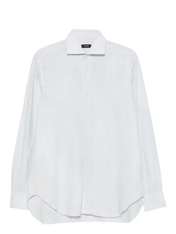 BARBA NAPOLI Striped Shirt - White