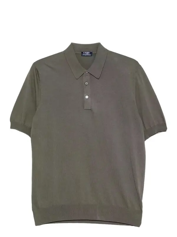 BARBA NAPOLI Short-sleeve Polo Shirt - Green