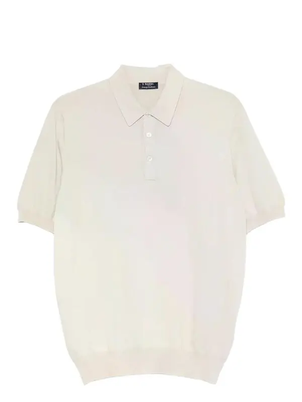 BARBA NAPOLI Short-sleeve Polo Shirt - Neutrals