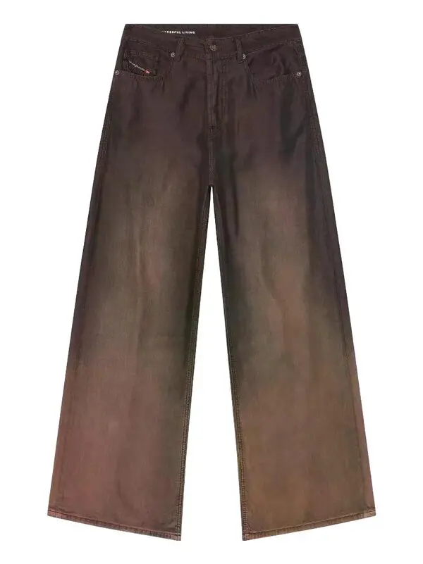 DIESEL® D-sire Wide-leg Jeans With Gradient Effect - Brown
