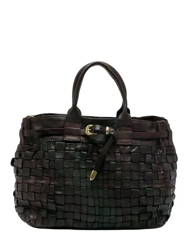 CAMPOMAGGI Penelope Leather Tote Bag - Brown