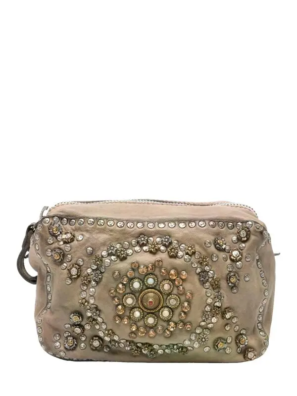 CAMPOMAGGI Embellished Studded Cross Body Bag - Neutrals