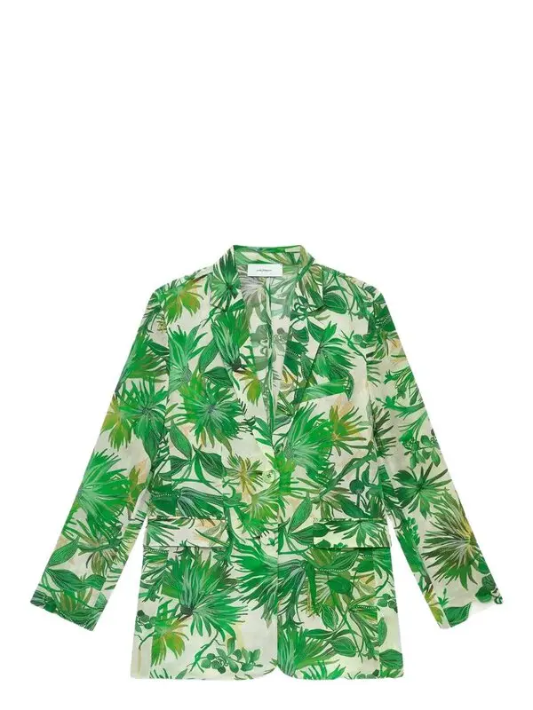 Malìparmi Floral Print Blazer - Green