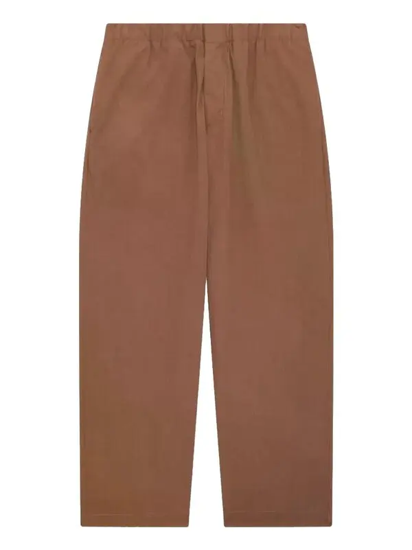 LARDINI Flat-front Trousers - Brown