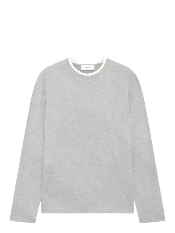 LARDINI Cotton Long-sleeve T-shirt - Grey