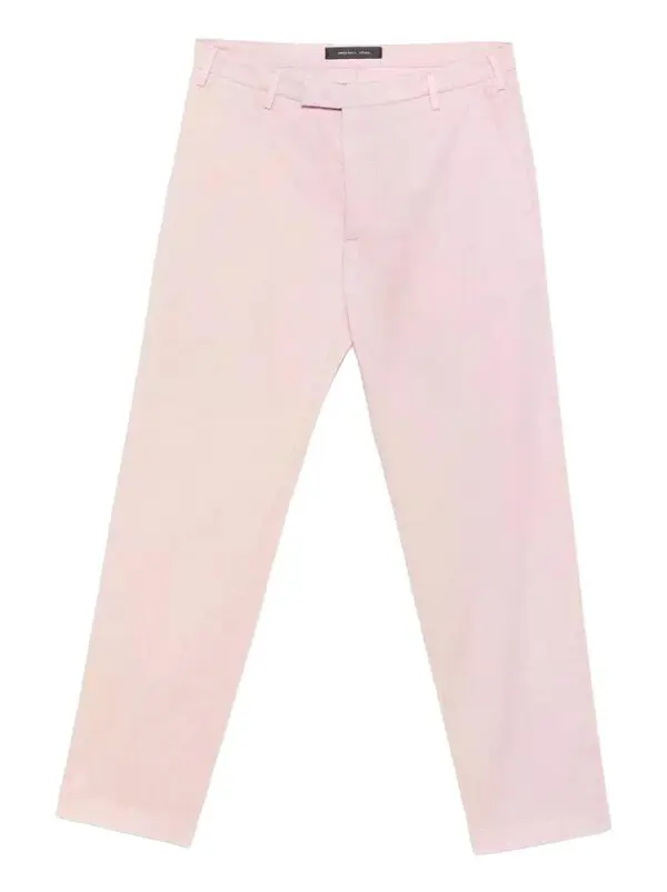 MICHAEL COAL Belt Loops Welt Pockets Trousers - Pink