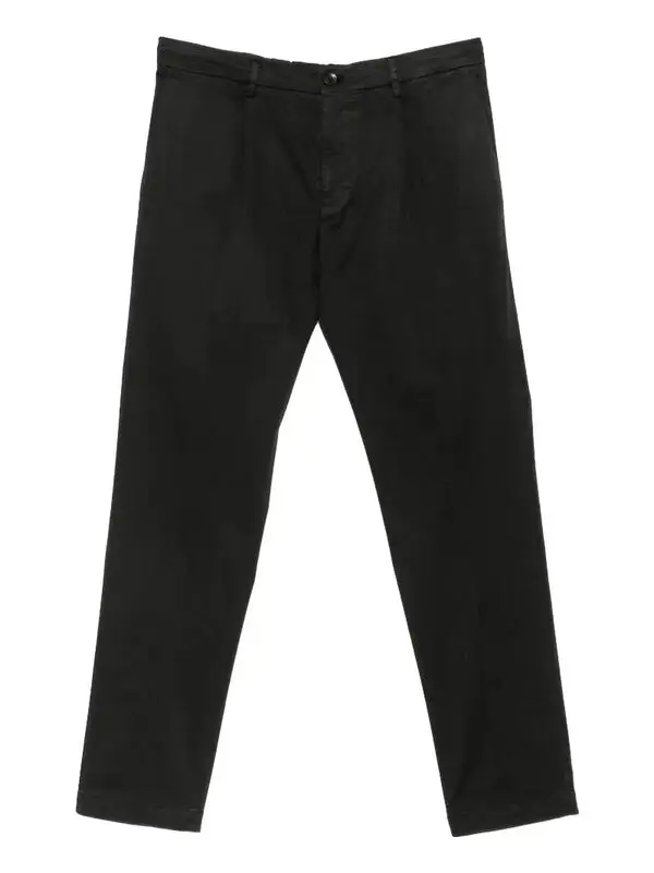 MICHAEL COAL Pleated Detail Trousers - Black