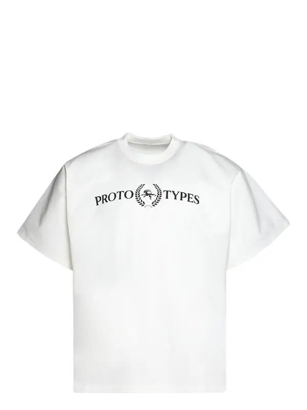 PROTOTYPES Laurel Printed Classic Tee - White