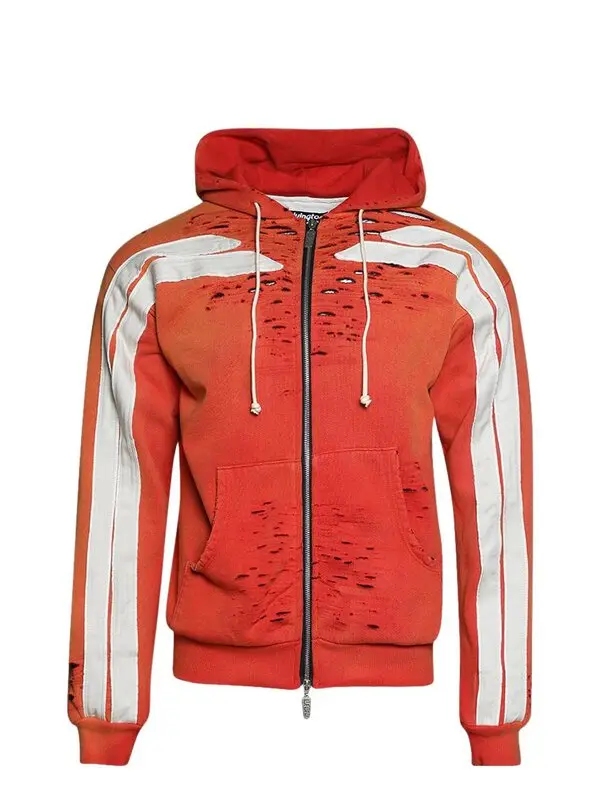 RIVINGTON ROI REBIS Apocrypha Pious Zip Hoodie - Orange