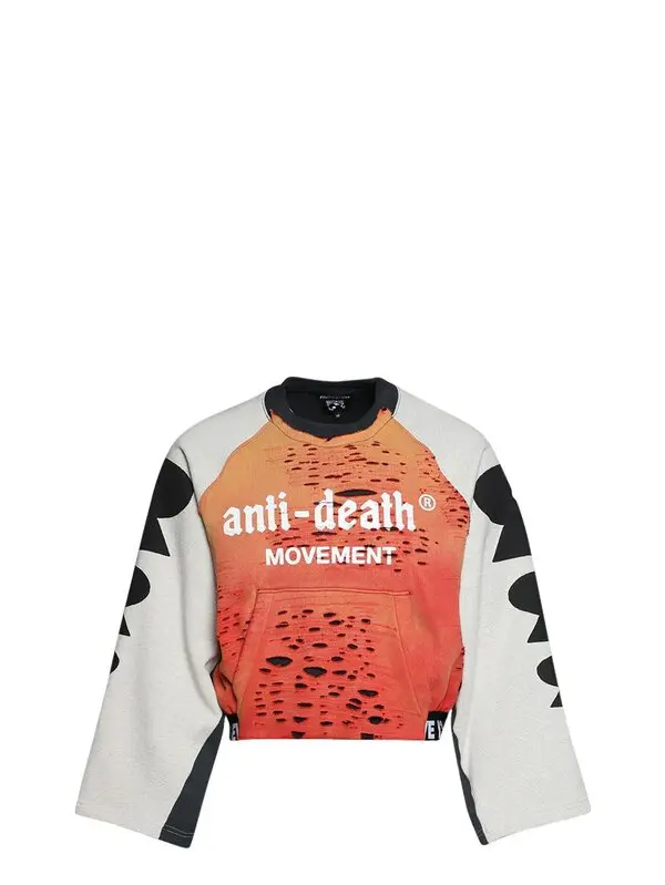 RIVINGTON ROI REBIS Amor Rose Crewneck Sweatshirt - Orange