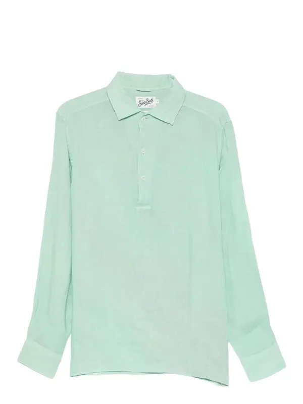 MC2 SAINT BARTH Raphael Long-sleeve Polo Shirt - Green