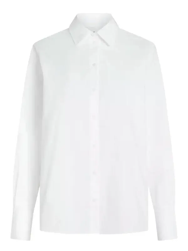 Karl Lagerfeld Classic Collar Cotton Shirt - White
