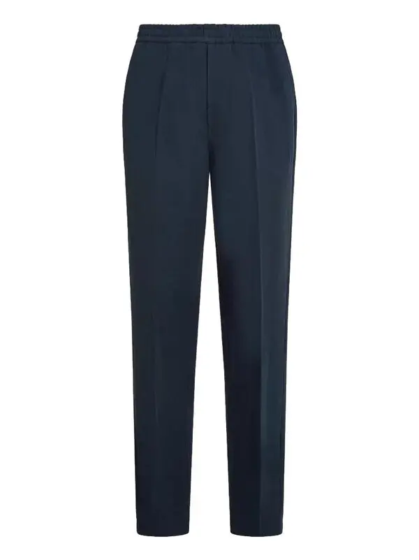 Karl Lagerfeld Elasticated Linen Pants - Blue