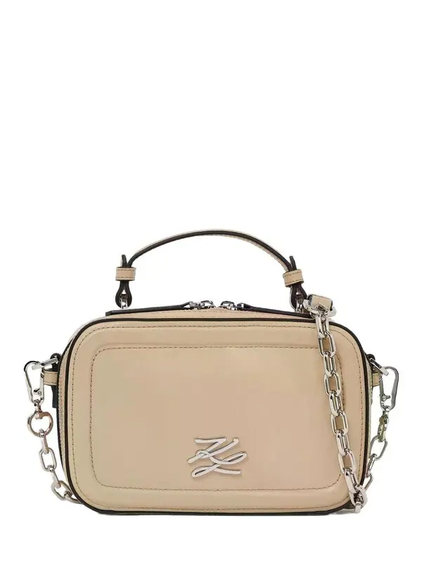 Karl Lagerfeld Small K/autograph Crossbody Bag - Neutrals